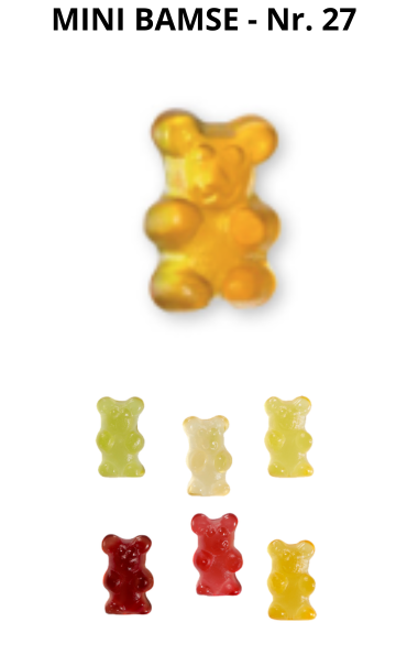 MINI BAMSER - Nr. 27 10 gr. poser m. eget logo - MINIPOSER 10 Gr. 39 ...