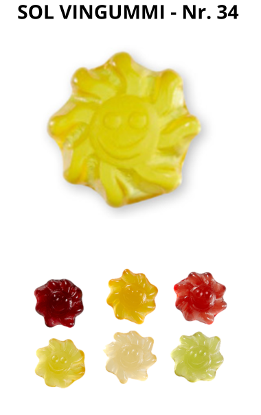 SOL VINGUMMI - Nr. 34 10 gr. poser m. eget logo - MINIPOSER 10 Gr. 39 ...